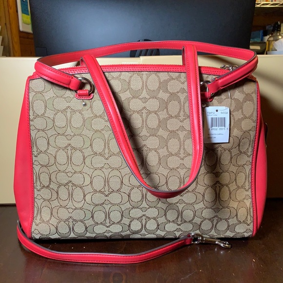 Coach | Bags | Nwt Coach F3692 Stanton In Signature Jacquard | Poshmark